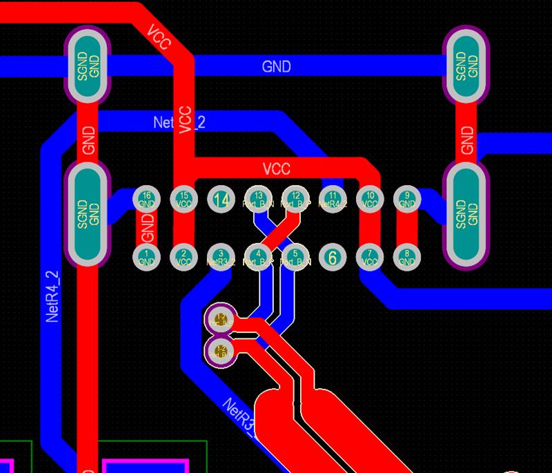 First attempt at USB differential pair routing on a 2 layer board ...